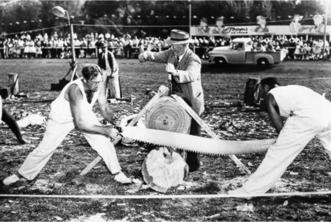 Origins of woodchopping as a sport