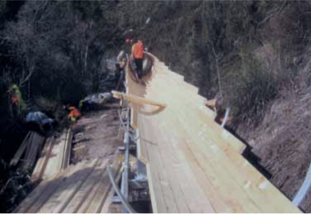 A wooden pipeline that carries more than water – it carries a lot of ...