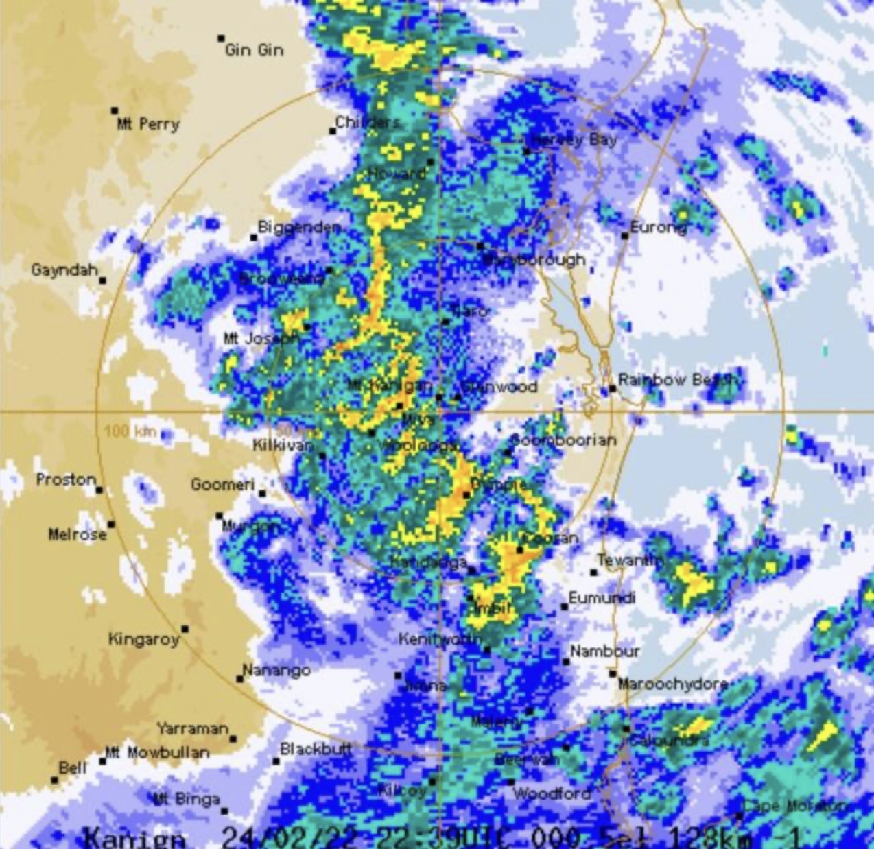 A rain bomb hits Gympie and surrounding districts